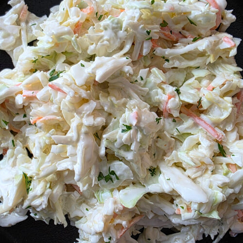Copycat Hard Rock Cafe Coleslaw - Dress My Salad
